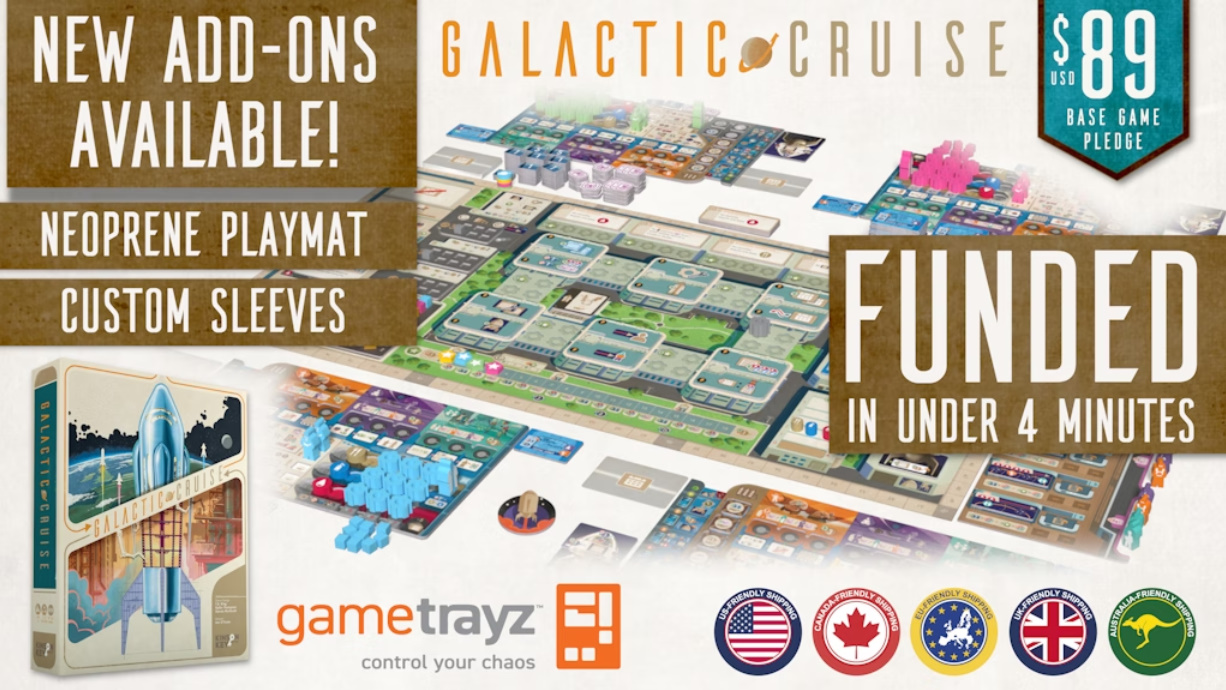Galactic Cruise - Board Game Kickstarter Case Study - Crowdfunding Nerds